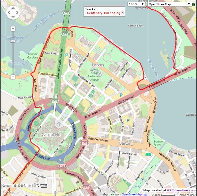 Canberra Trail Ultra Maps & Descriptions - Sri Chinmoy Marathon Team